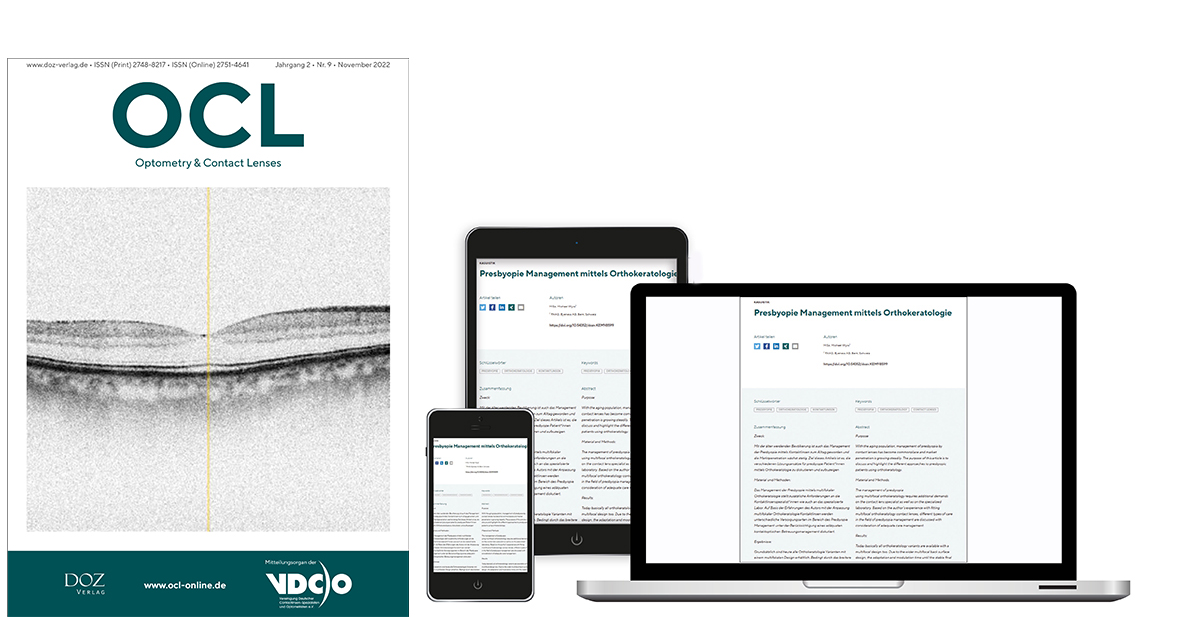 Neue OCL mit Schwerpunkt Glaukom